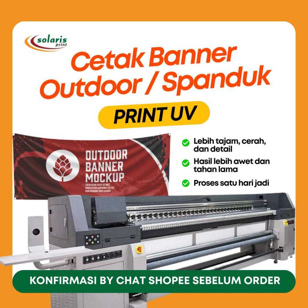 Jual [BANNER PRINT UV] CETAK BANNER BAHAN BAHAN FLEXI 280 G | Shopee Indonesia