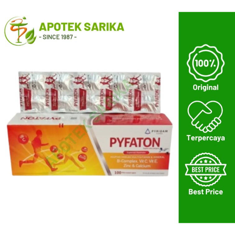 Jual Pyfaton Strip isi 10 Tablet - Suplemen Multivitamin dan Zinc ...