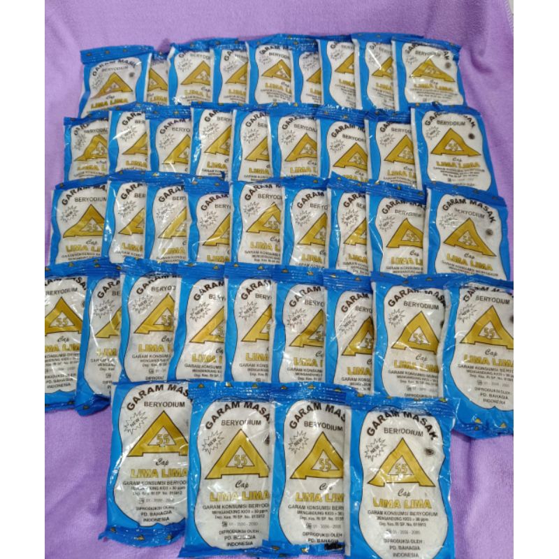 Jual 40 pcs garam masak beryodium 1 ball 4kg garam | Shopee Indonesia
