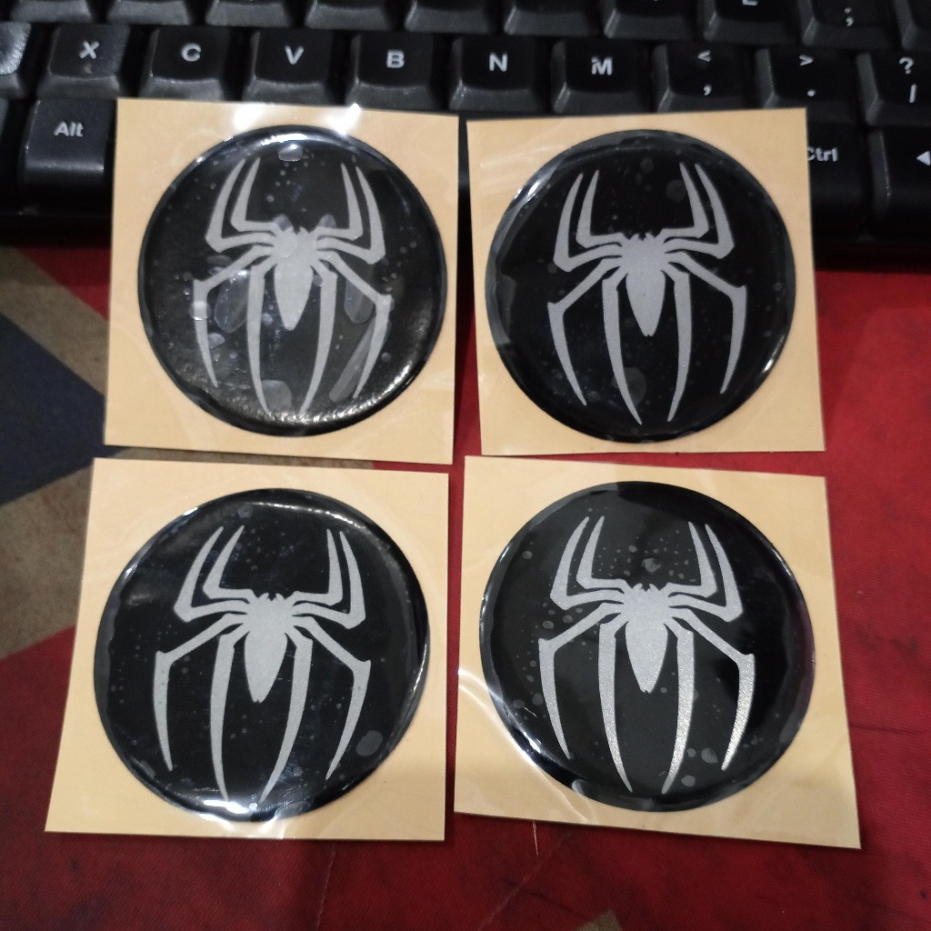 Jual Cutting Sticker Timbul Laba laba Spider Man Spiderman untuk Tutup ...