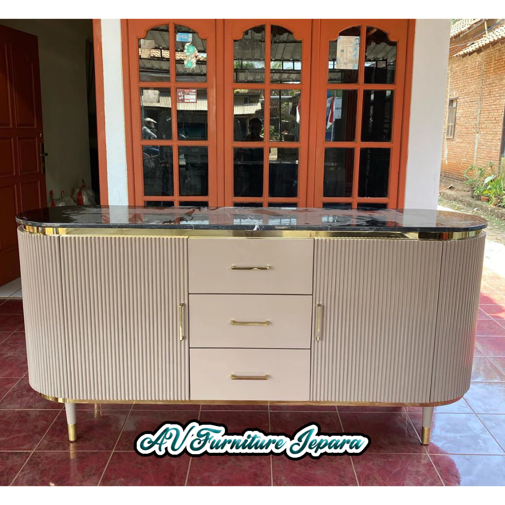Jual Bufet Tv Costom pesanan Bpk, Endro Ukuran 140x45x90 Top Marmer ...