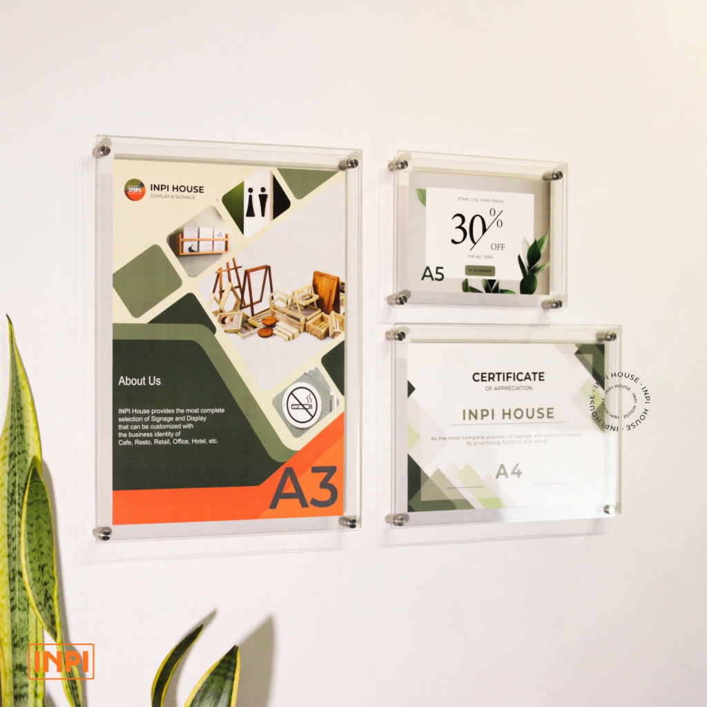 Jual Frame Bingkai Display Poster Akrilik Menu Dinding - INPI House | Shopee Indonesia
