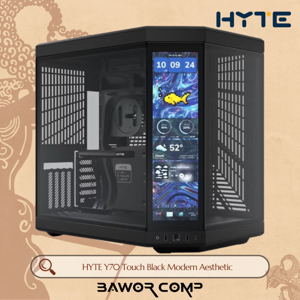 Jual HYTE Y70 Touch Black Modern Aesthetic - Casing PC ATX - EATX | CPU ...