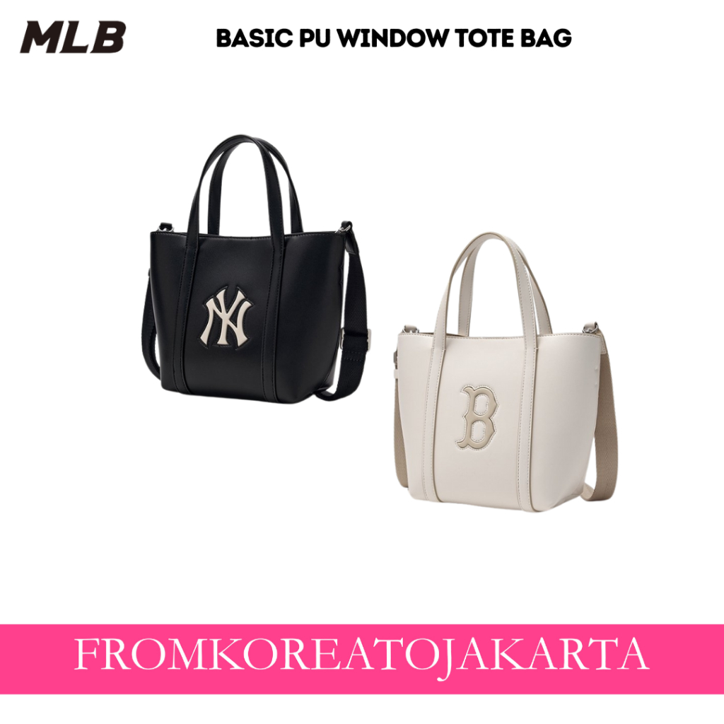 Jual MLB Basic Pu Window Tote Bag | Shopee Indonesia