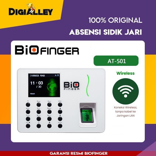 Jual Biofinger AT 501 Mesin Absensi Sidik Jari Fingerprint Bio Finger ...