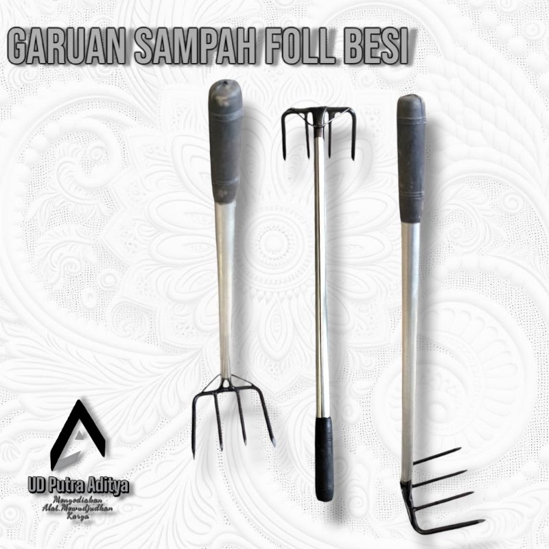Jual Garuan Sampah Foll Besi U4 Pipa Gagang Selop Karet | Shopee Indonesia