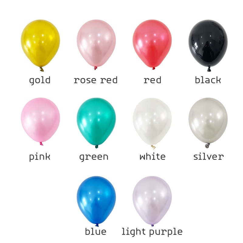 Jual [1 PACK] Balon Latex METALLIC Premium Quality 5 Inch | Shopee ...