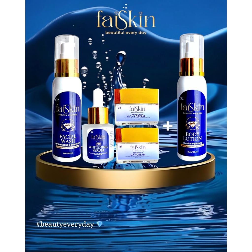Jual FAISKIN Paket Whitening Glowing- Paket Skincre Lengkap Series Whitening dan Body Lotion ...