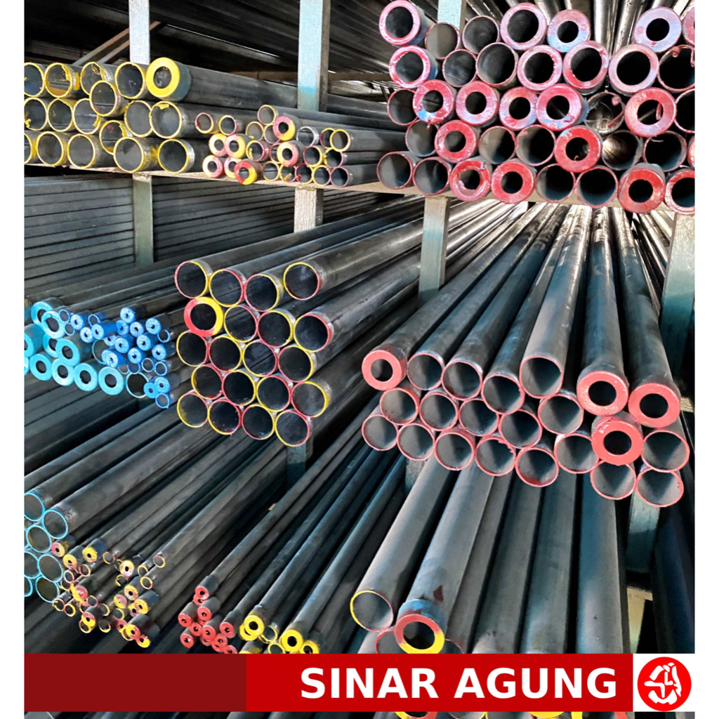 Jual Pipa Hitam 1 1/2 inch SCH 40 tebal 4mm / Besi Pipa Hitam 1,5 inci tebal 4mm | Shopee Indonesia