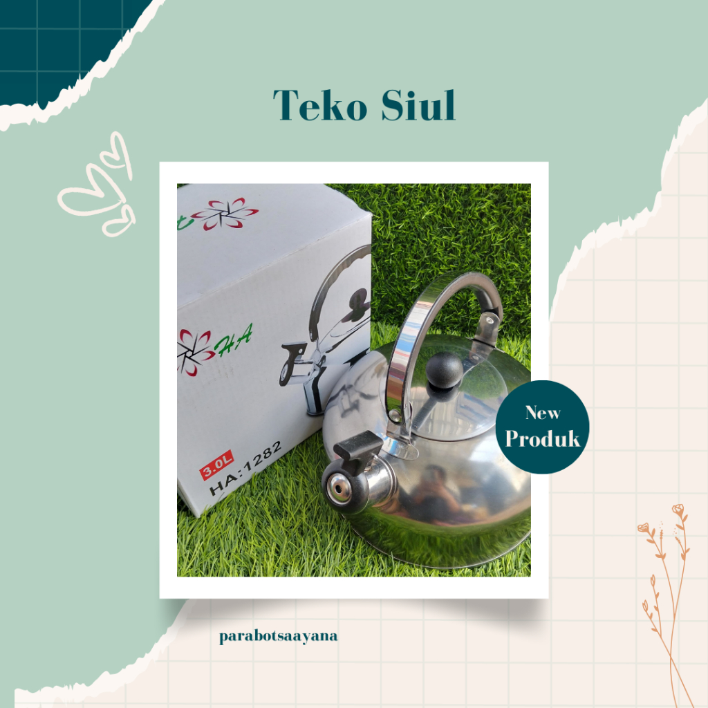 Jual Teko Bunyi Siul 3 Liter Whistling Kettle Stainless Steel | Shopee ...