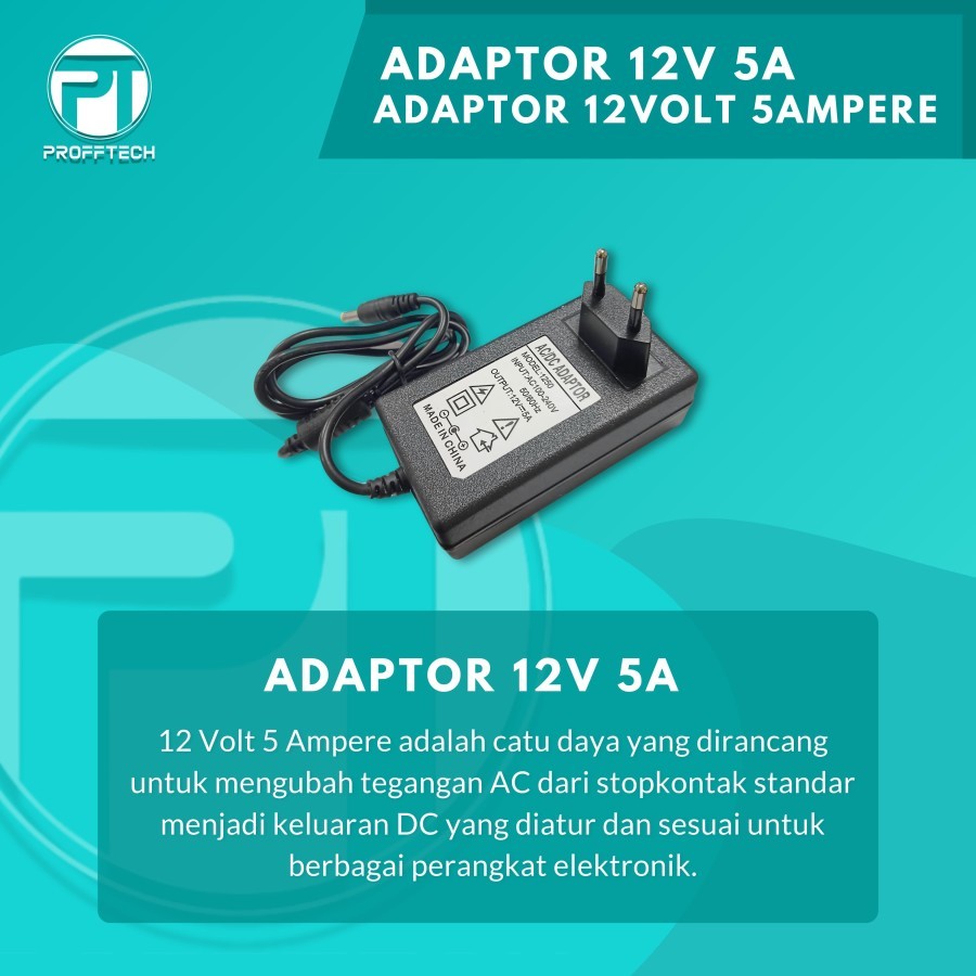 Jual Adaptor 12V 5A / adaptor 12 volt 5 ampere,original | Shopee Indonesia