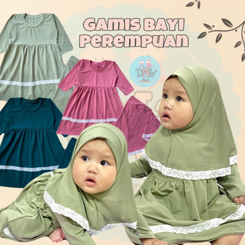 Jual Gamis Bayi Perempuan Gamis Anak Perempuan Gamis Bayi Muslimah ...
