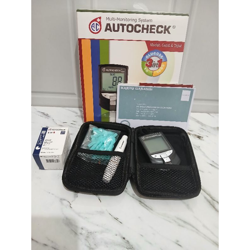 Jual Alat Autocheck 3 in 1 + strip gula darah 25pcs | Shopee Indonesia