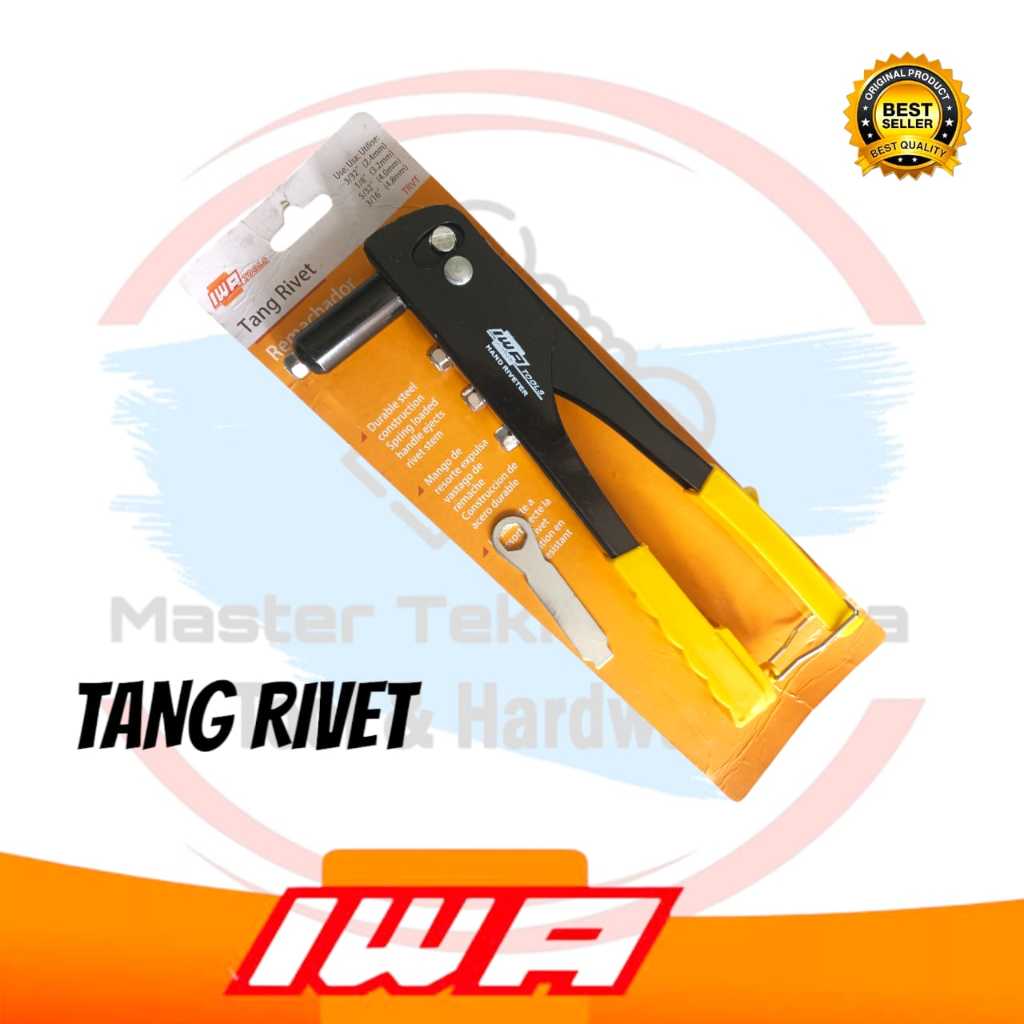 Jual IWA Tang Rivet 9.5 Inchi Alumunium Tembakan Gun Stang Rifet Ripet ...