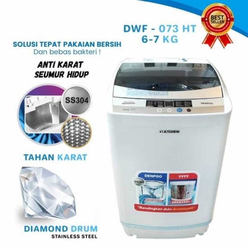 Jual Mesin cuci 1 tabung denpoo 6-7kg | Shopee Indonesia