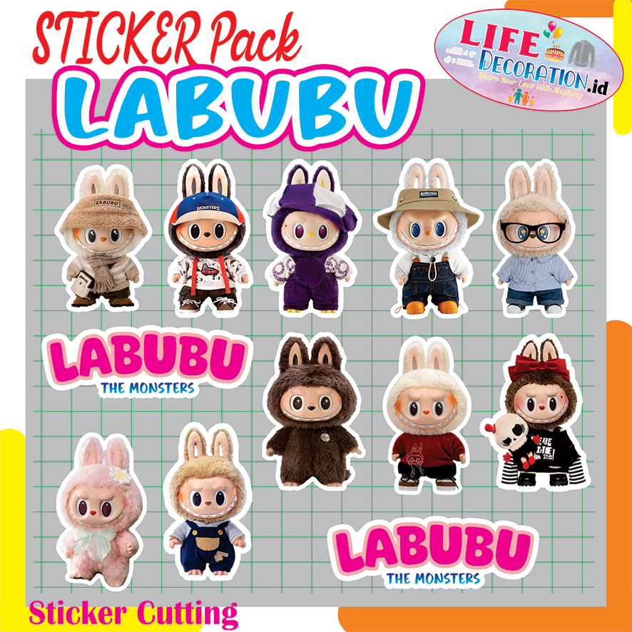 Jual STIKER LABUBU / STICKER PACK LABUBU THE MONSTERS | Shopee Indonesia