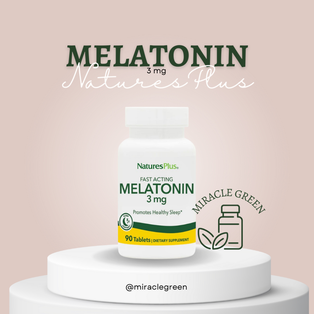 Jual Natures Plus, Fast Acting Melatonin, 3 mg, 90 Tablets | Shopee ...