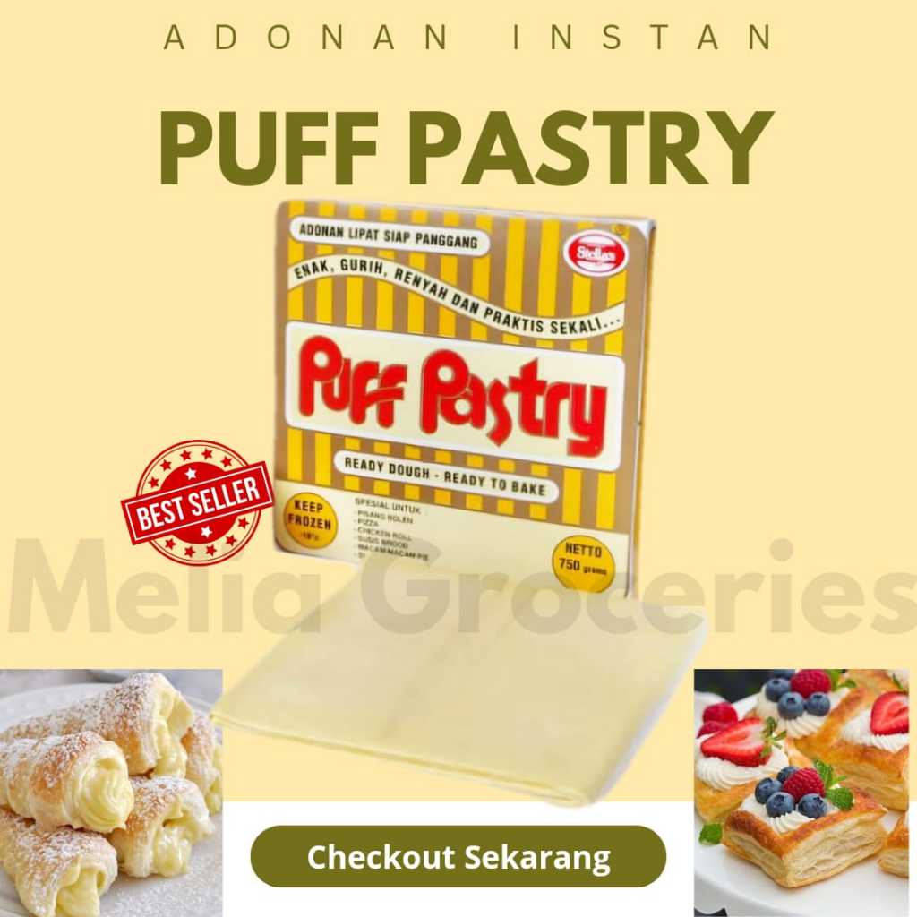 Jual Stella Puff Pastry 750gr / Kulit PUFF PASTRY 750gr | Shopee Indonesia