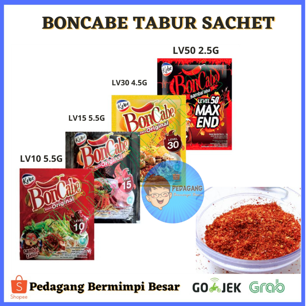 Jual BONCABE SACHET TABUR ISI 24SACHET /BONCABE SACHET / BON CABE ...