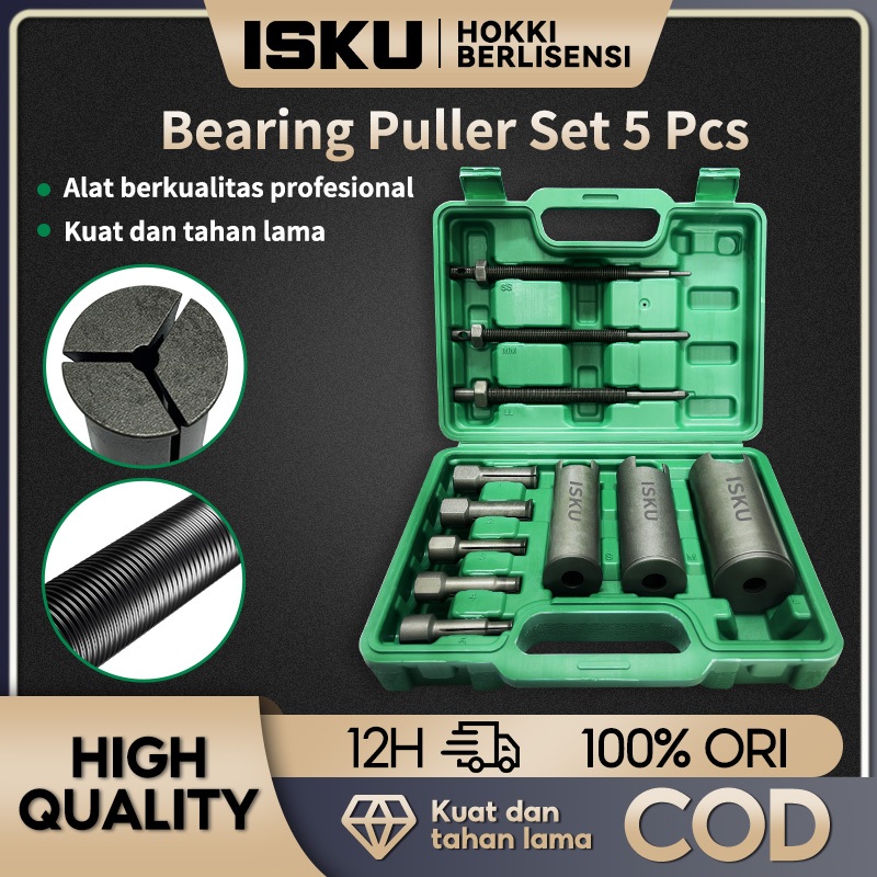 Jual ISKU Bearing Puller Set Disassembler Set 5 Pcs Bearing Puller Set ...