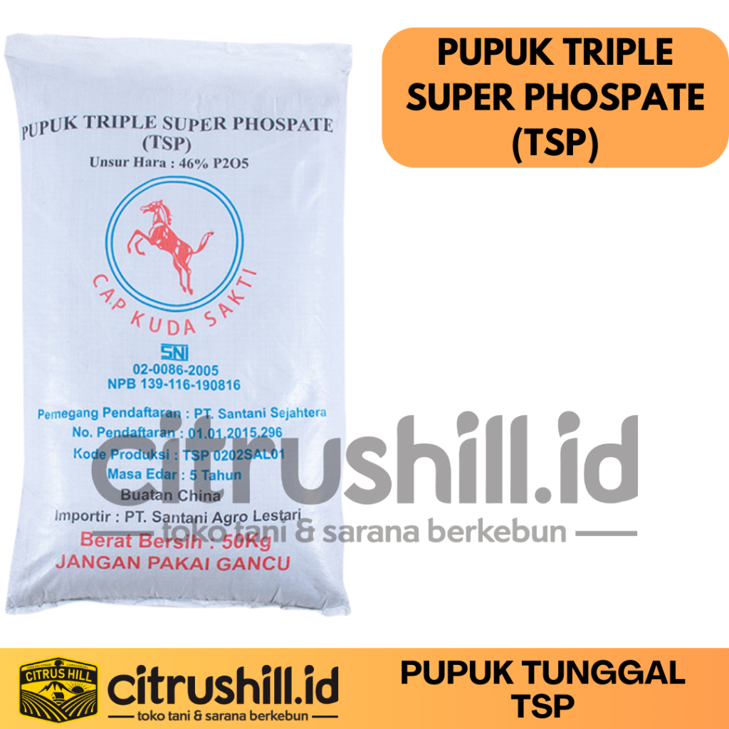 Jual PUPUK TSP CAP KUDA SAKTI 46% P2O5 KEMASAN REPACK | Shopee Indonesia