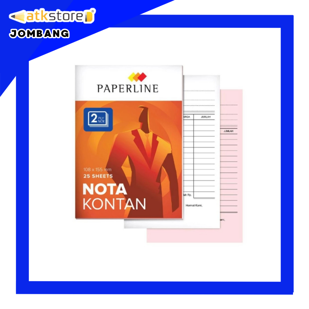 Jual (PACK) PAPERLINE Nota Kontan NCR K2 108 x 155 mm 2 PLY 25 Lembar ...