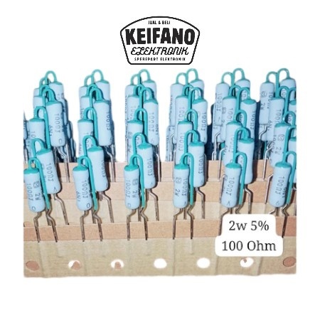 Jual RESISTOR 2WATT 100 OHM 5% RESISTOR 2 WATT 100OHM RESISTOR 2W 100 OHM Panasonic Original (10 ...