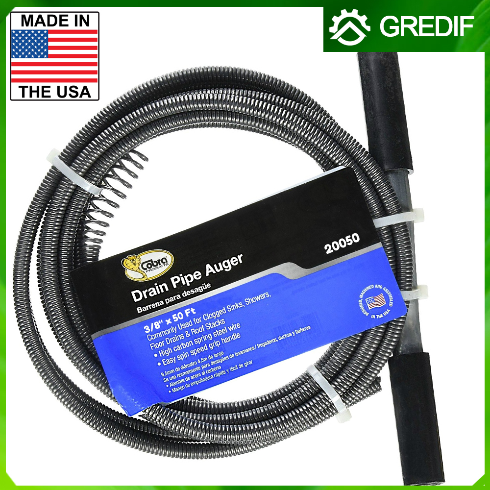 Jual Cobra Drain Pipe Auger 7.5m 15m - Alat Kawat Pembersih Saluran ...