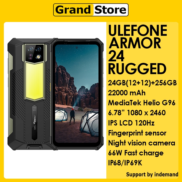 Jual Ulefone Armor 24 4G 24GB+256GB Night Vision Camera 6.78" 22000mAh ...