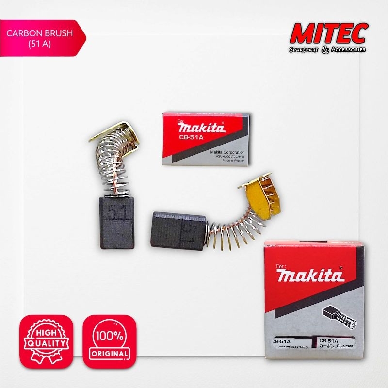 Jual CB 51 A Makita Carbon Brush 51A Original Makita Areng Kul Spull Bostel Mesin Planner 1900 ...