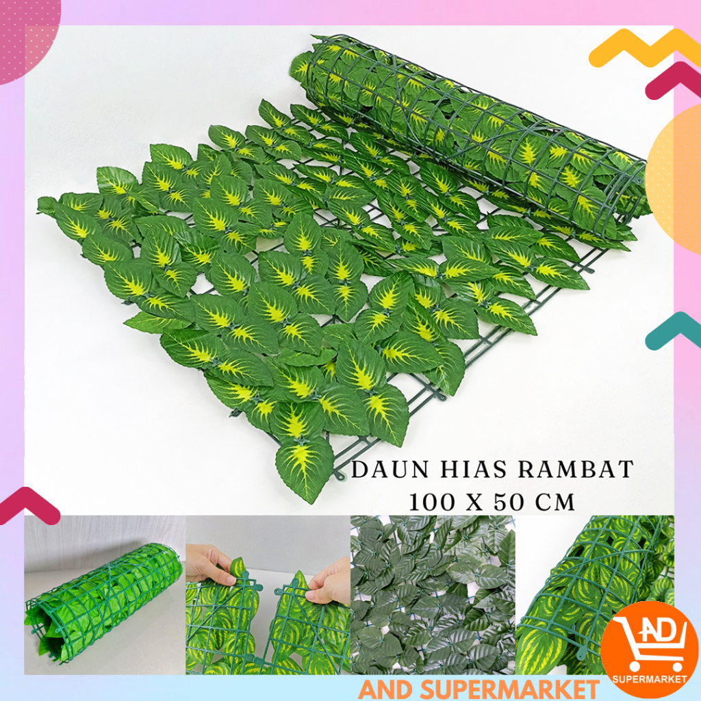 Jual Daun Rambat Hias Plastik Dekorasi Pagar Rumah Portable Tanaman ...