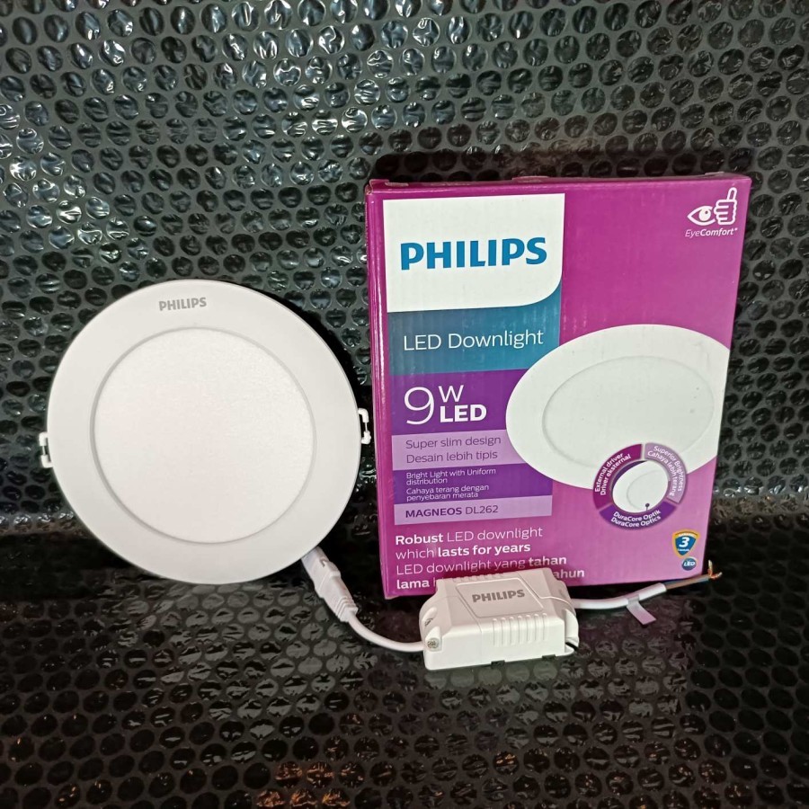 Jual PHILIPS Lampu LED 9 Watt Downlight Panel Light Inbow Bulat DL262 9W Original Murah Plafon ...