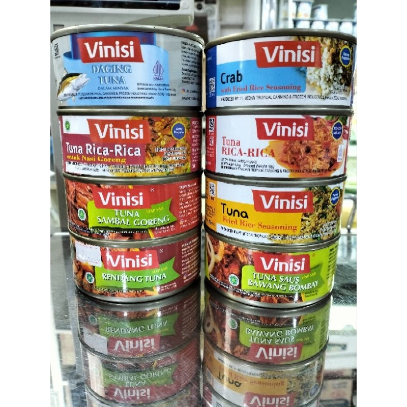Jual Vinisi Tuna Can Ikan Tuna Kaleng Lokal HALAL | Shopee Indonesia