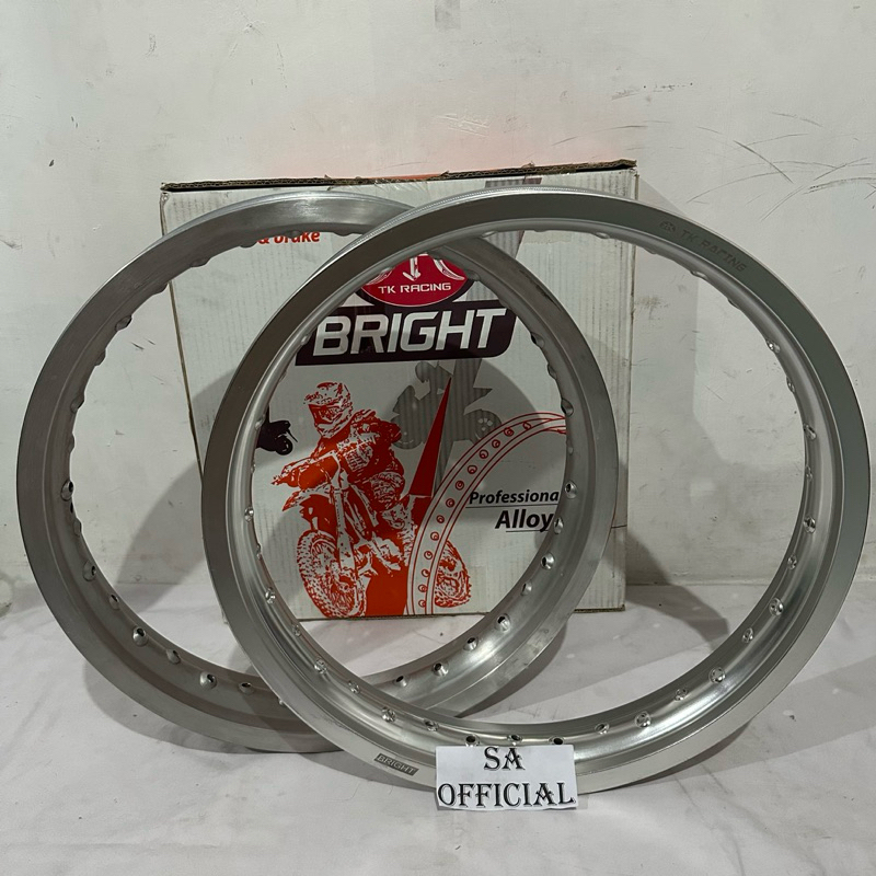 Jual Velg Pelek TK japan racing set 215 Bright Silver lubang 28 dan 250 ...