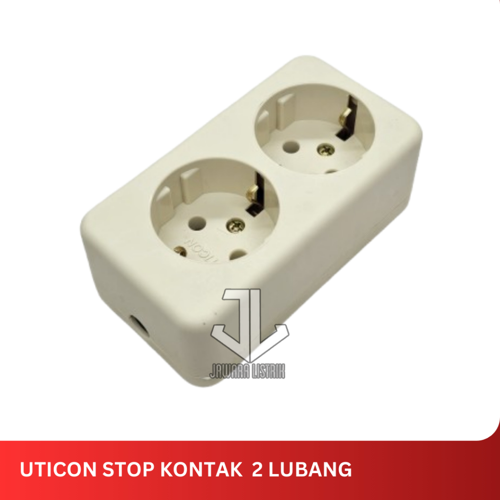 Jual UTICON STOP KONTAK 2 LUBANG ST-128 COLOKAN TERMINAL LISTRIK | Shopee Indonesia