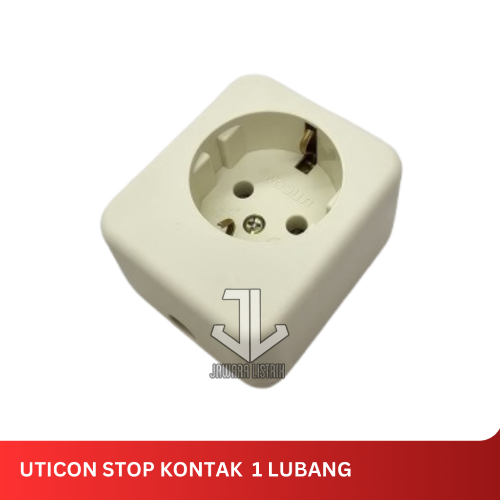 Jual UTICON STOP KONTAK 1 LUBANG ST-118 COLOKAN TERMINAL LISTRIK | Shopee Indonesia