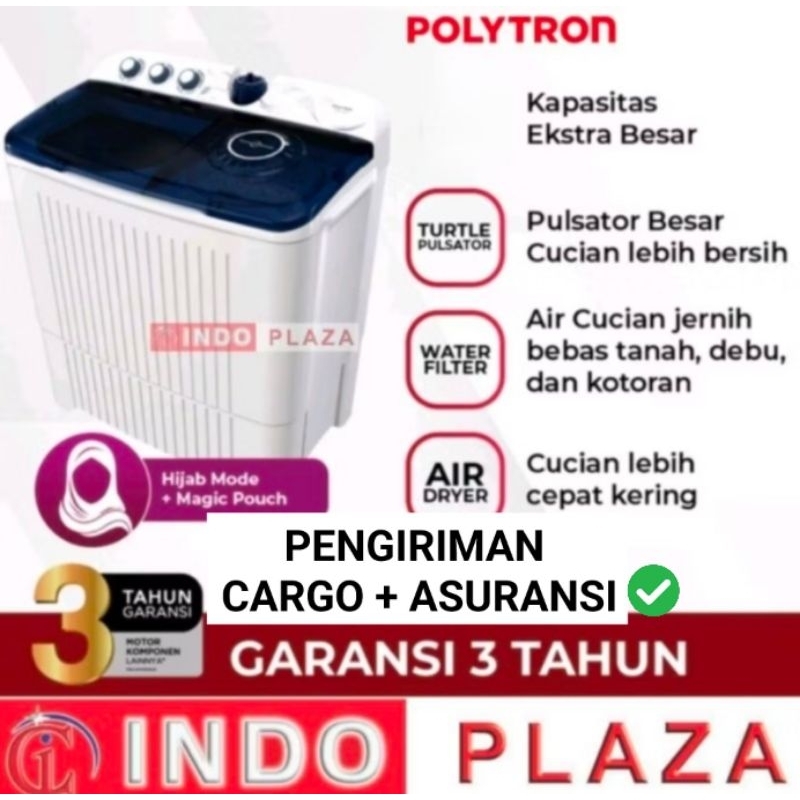 Jual MESIN CUCI POLYTRON 2 TABUNG 12 KG PWM-1203 / 14 KG PWM-1403 ...