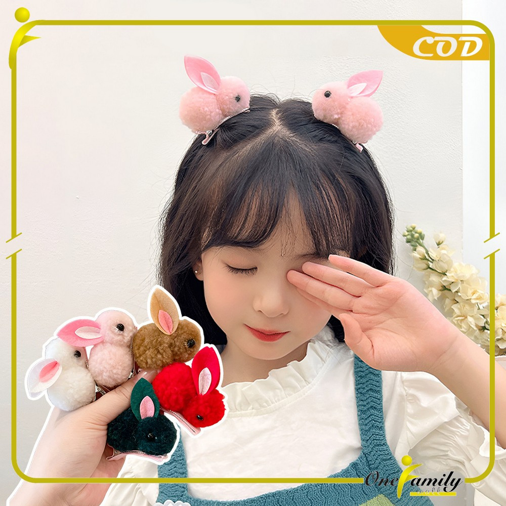 Jual ONE-C1133 Jepit Rambut Motif Kelinci Lucu Jepitan Aksesoris Rambut ...