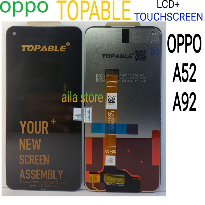 Jual LCD TOUCHSCREEN OPPO A92/A52 ORIGINAL TOPABLE FULL SET | Shopee Indonesia
