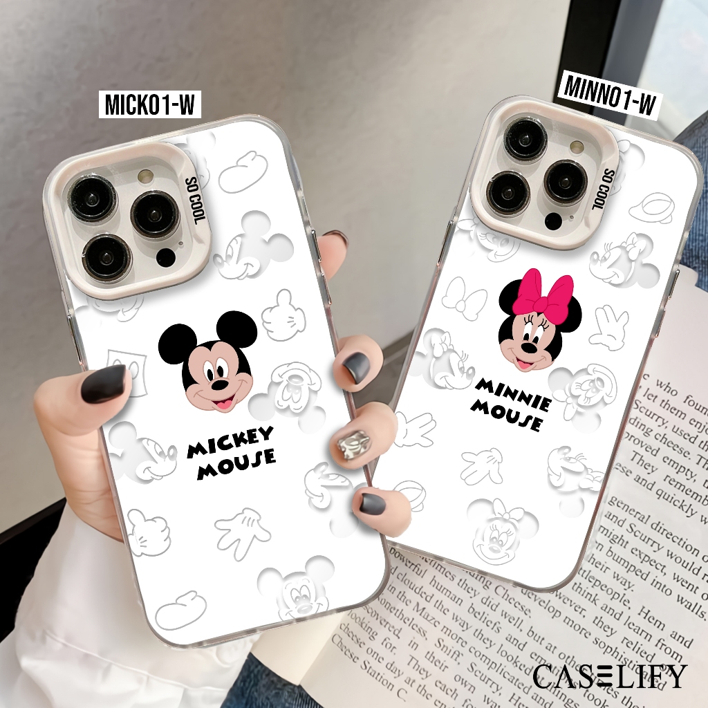 Jual ( CASELIFY ALL TYPE ) IMD MICKEY MINNIE MOUSE DUO CASE COMPATIBLE WITH IPHONE X XR XSMAX XS ...