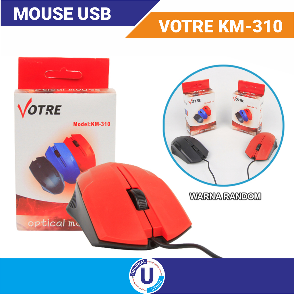 Jual MOUSE USB MODEL GAMING VOTRE KM310 WIRED OPTICAL ORIGINAL MURAH ...