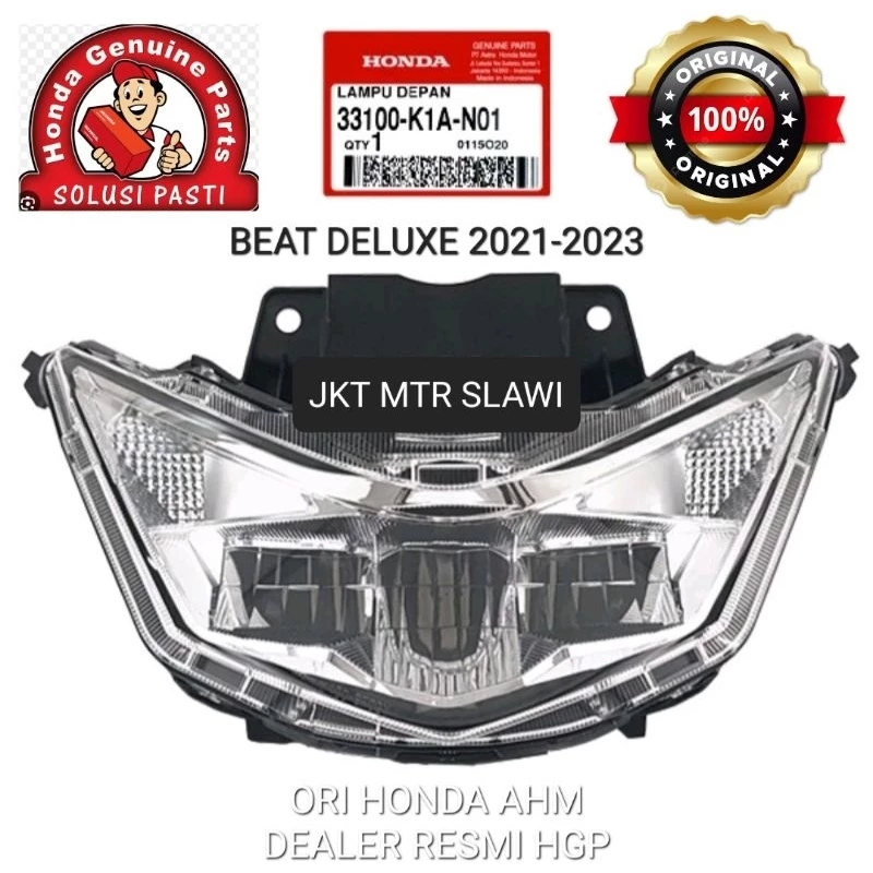 Jual 33100-K1A-N01 Lampu depan,reflektor beat deluxe, beat street esp tahun 2020- 2024 dealer ...