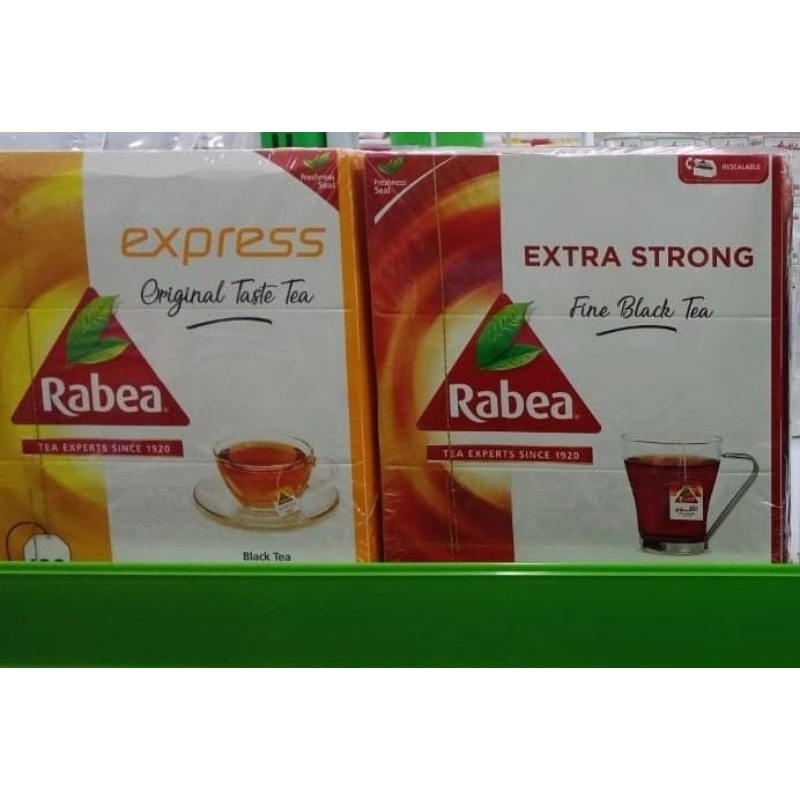 Jual Rabea Tea 100 Bags Express Original Taste Tea or Strong Fine Black ...