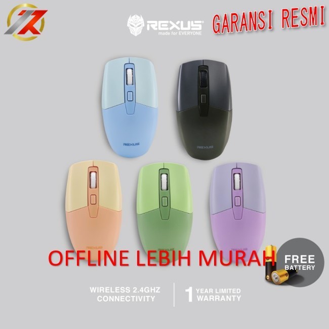 Jual REXUS Q50 MOUSE WIRELESS OFFICE | Shopee Indonesia