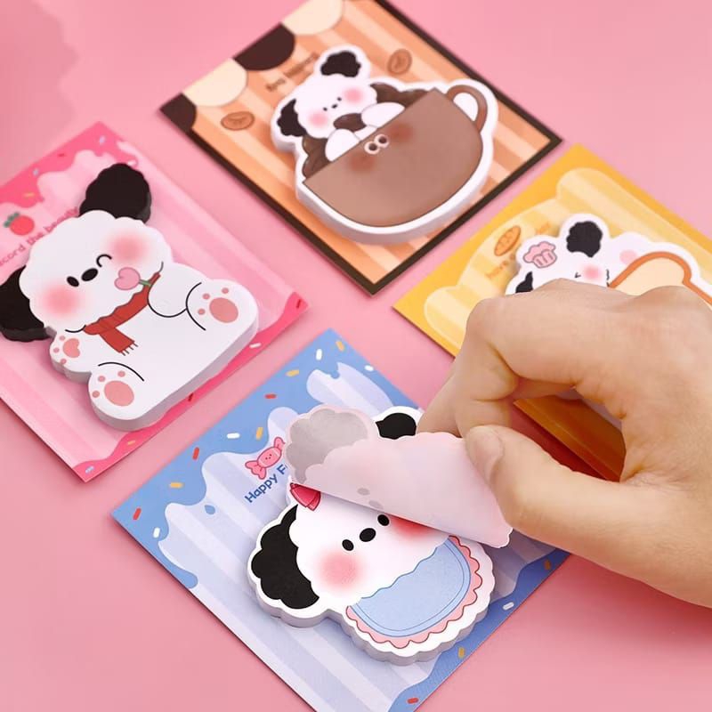 Jual Stiky note / memo stick / notes kertas tempel puppy dog pink lucu ...