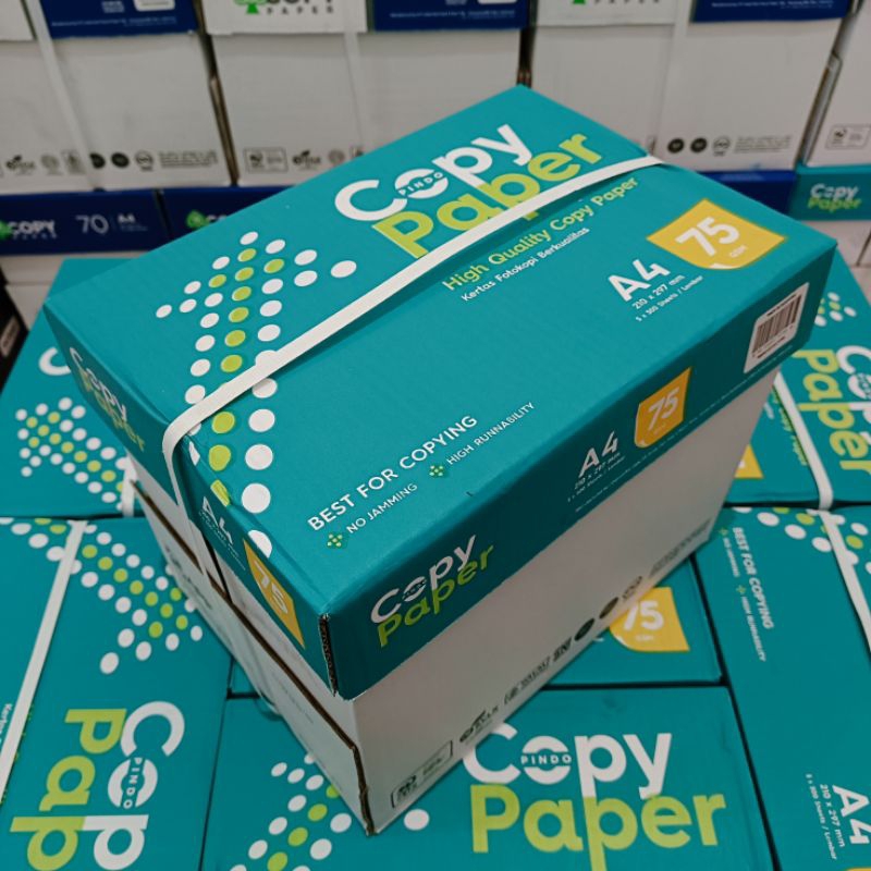 Jual (1 DUS) KERTAS HVS A4 75 GRAM & F4 75 GRAM COPY PAPER | Shopee Indonesia