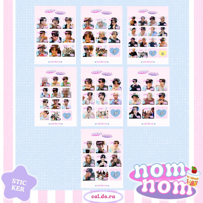 Jual NOM NOM STICKER NCT 127 DREAM SEVENTEEN TREASURE ENHYPEN BTS RIIZE ...