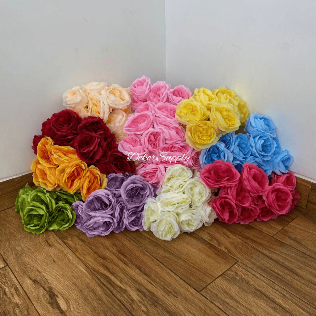 Jual Bunga Mawar Jumbo 5 Kuntum Bunga Artifcial Import Dekorasi ...