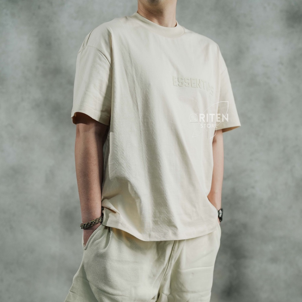Jual Essentials Fear of God FW22 Tee Egg Shell Original / FoG | Shopee ...