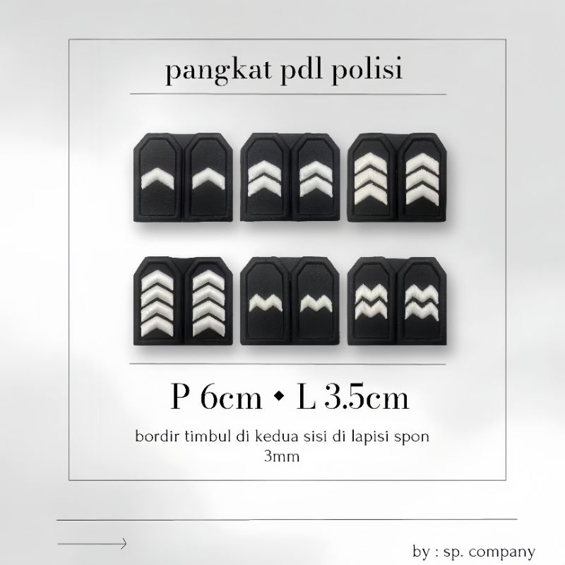 Jual PANGKAT PDL POLISI BINTARA LIS HITAM | Shopee Indonesia